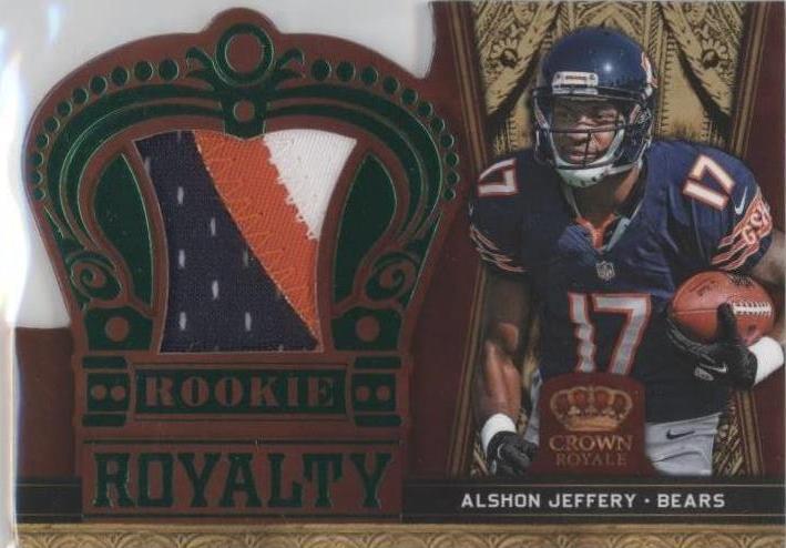 2012 Crown Royale - Rookie Royalty Materials Alshon Jeffery #2 Green ...