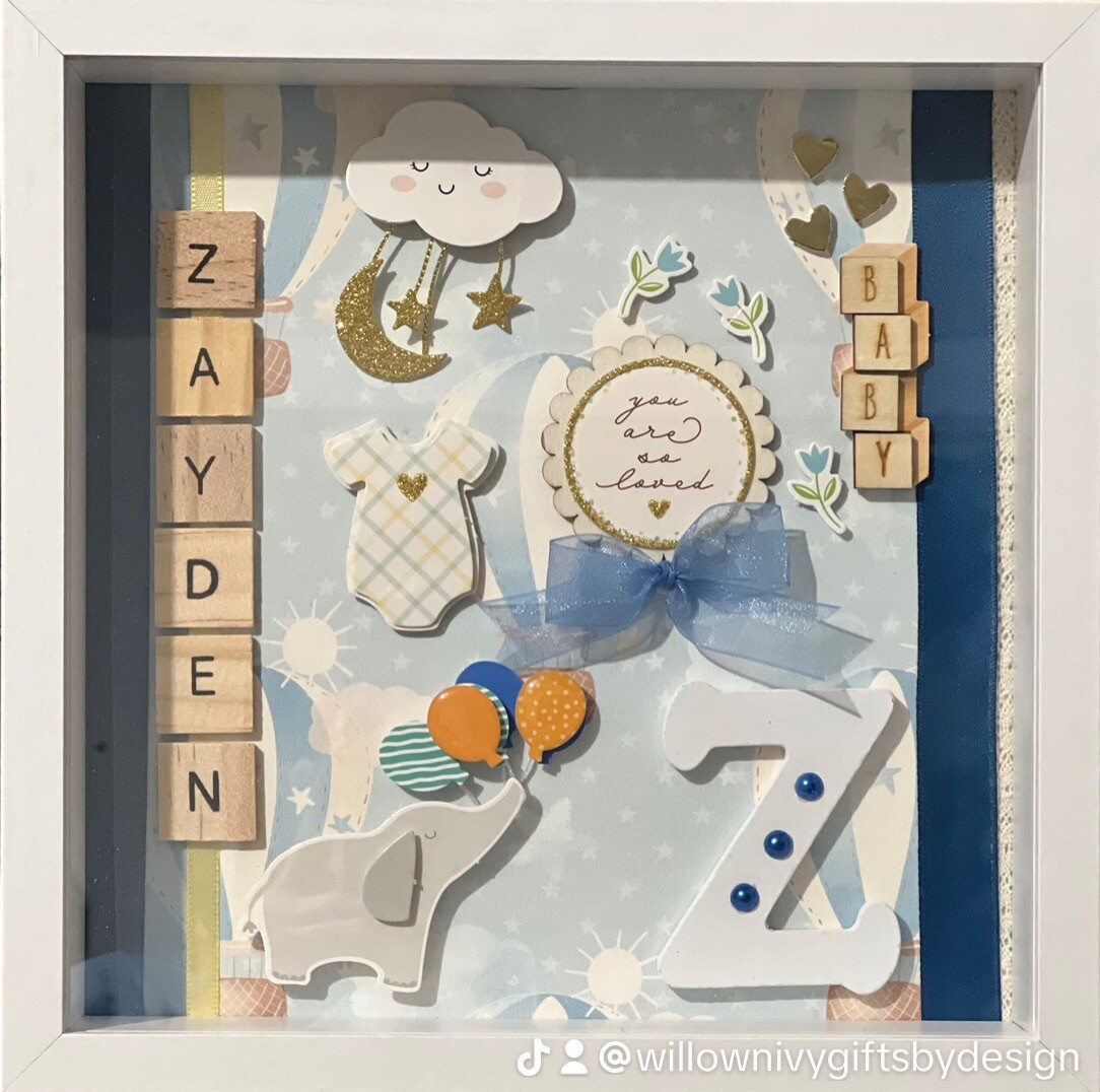Baby Shadow Box Ideas Baby Shadow Box Turn Newborn Keepsakes Into