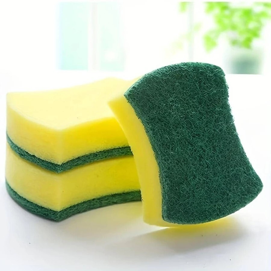 12pcs Cleaning Sponges Dish Scrubber Soft & Heavy Duty Microfiber ...