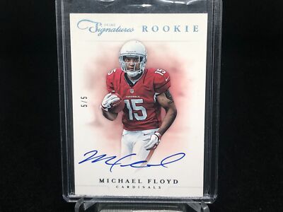 MICHAEL FLOYD 2012 PANINI PRIME SIGNATURES PLATINUM ON CARD AUTO RC #D ...