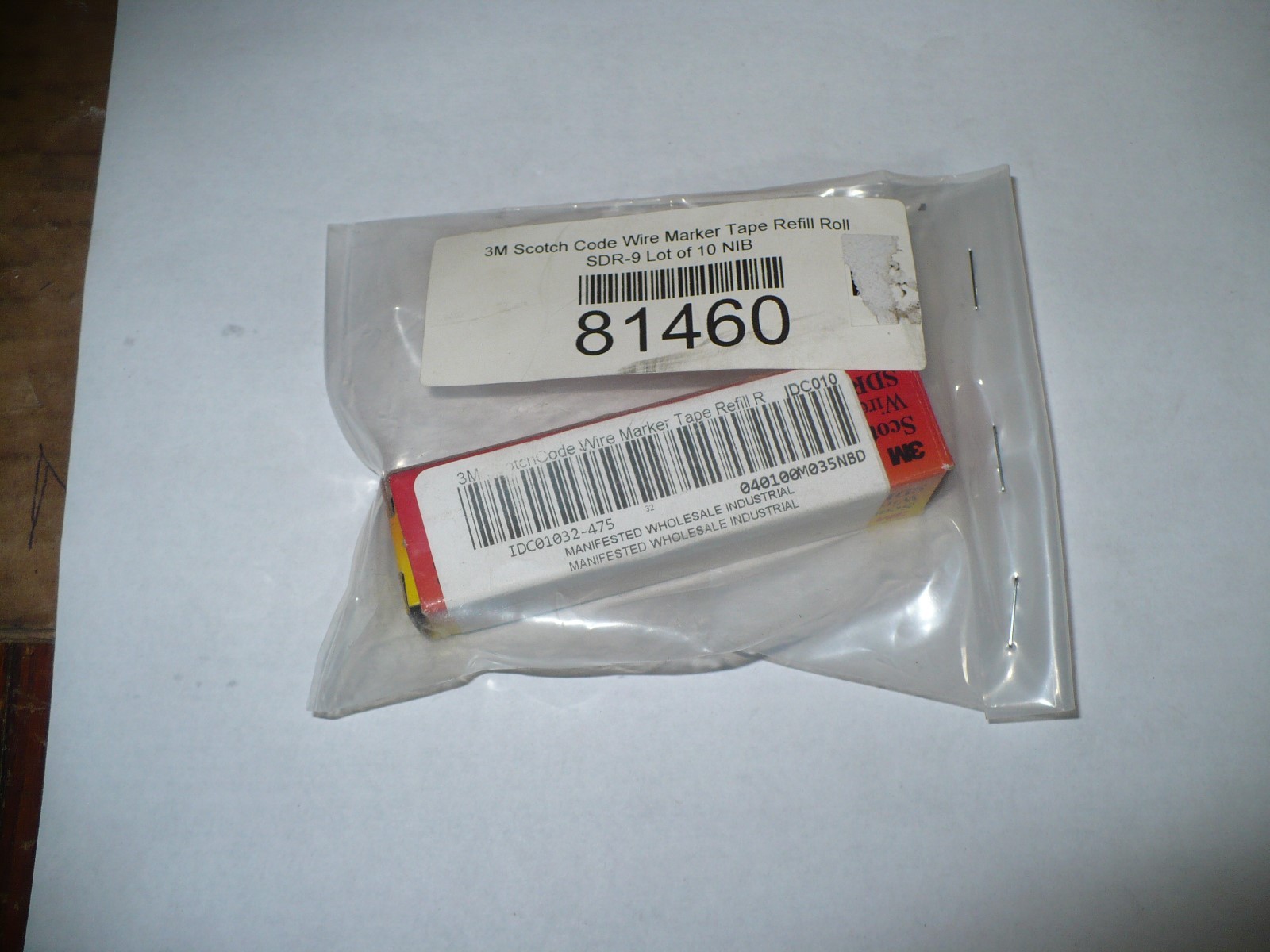 1 pc 3M ScotchCode SDR-9 Wire Marker Tape Refill Roll, Pack of 10, New ...