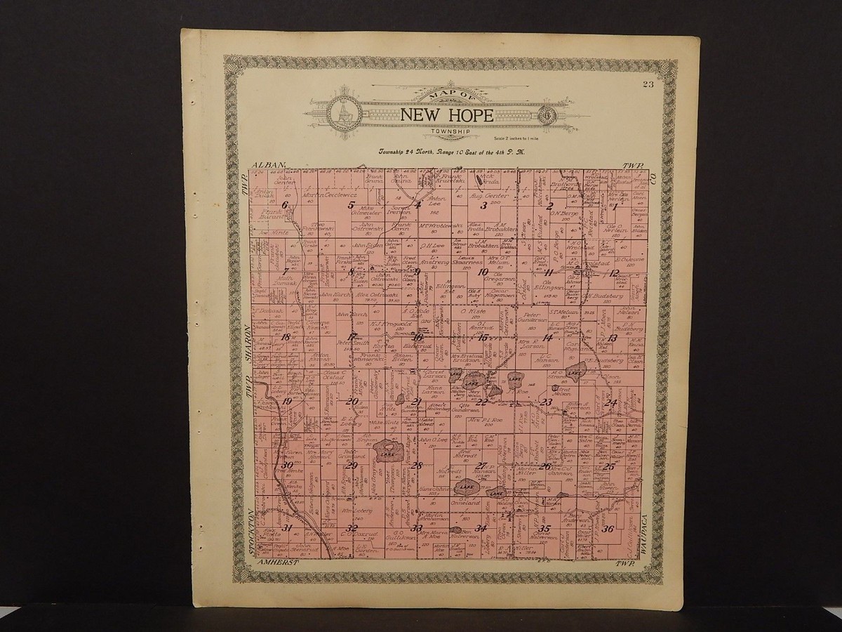 Portage County Wisconsin Plat Map
