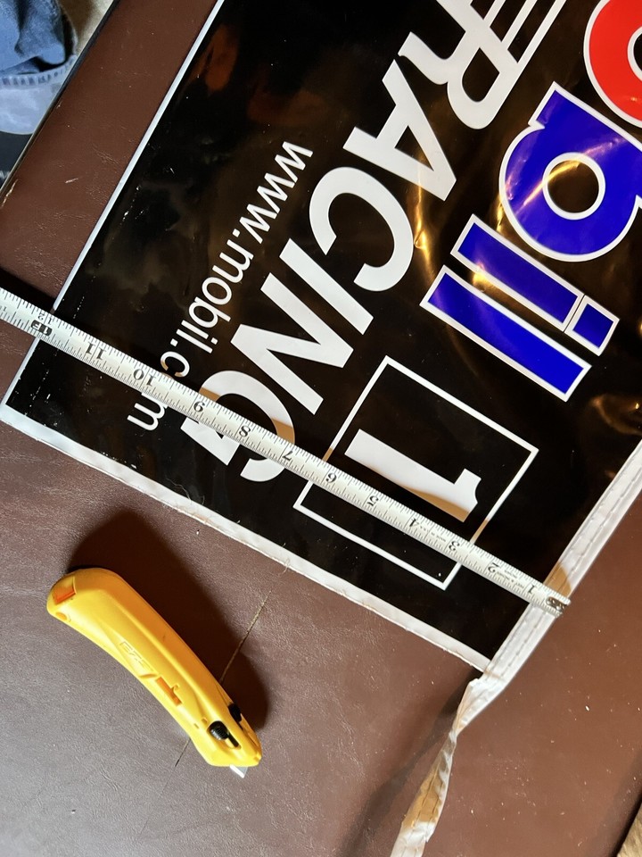 Vinyl/Plastic Mobil One Racing Sign | eBay