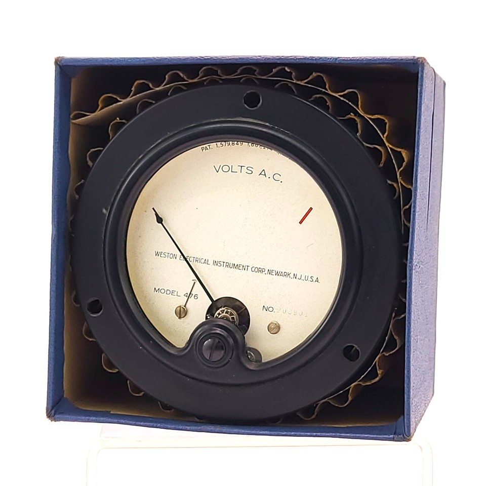 Weston Volts AC Model 476 Gauge - NEW IN BOX NOS | eBay