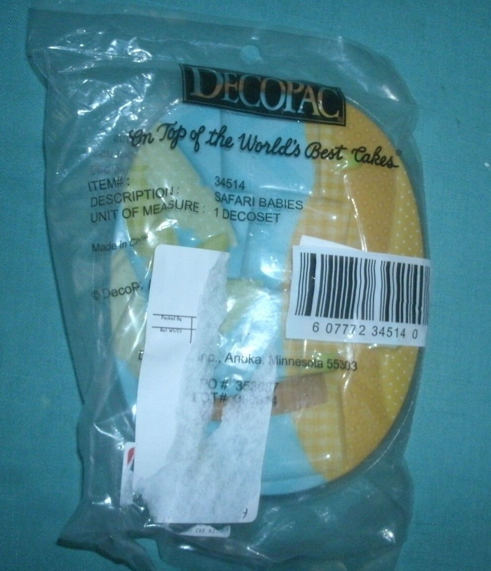 Safari Babies DecoSet Cake Topper by DecoPac BRAND for sale online | eBay