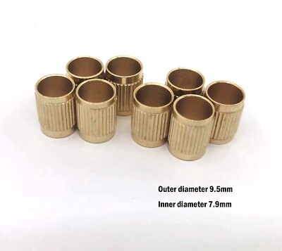 8 Pack Brass Throttle Bushing Shaft Repair Wear Carburetor Fits 5/16 ...