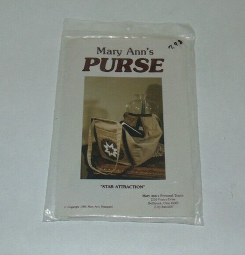 Mary Ann's Purse Star Attraction Pattern 1992 Uncut | eBay