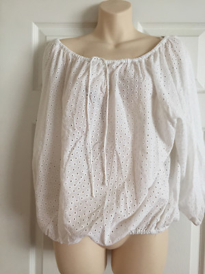 Women's TOP Warehouse White Top Blouse Size 12 -14 | eBay UK