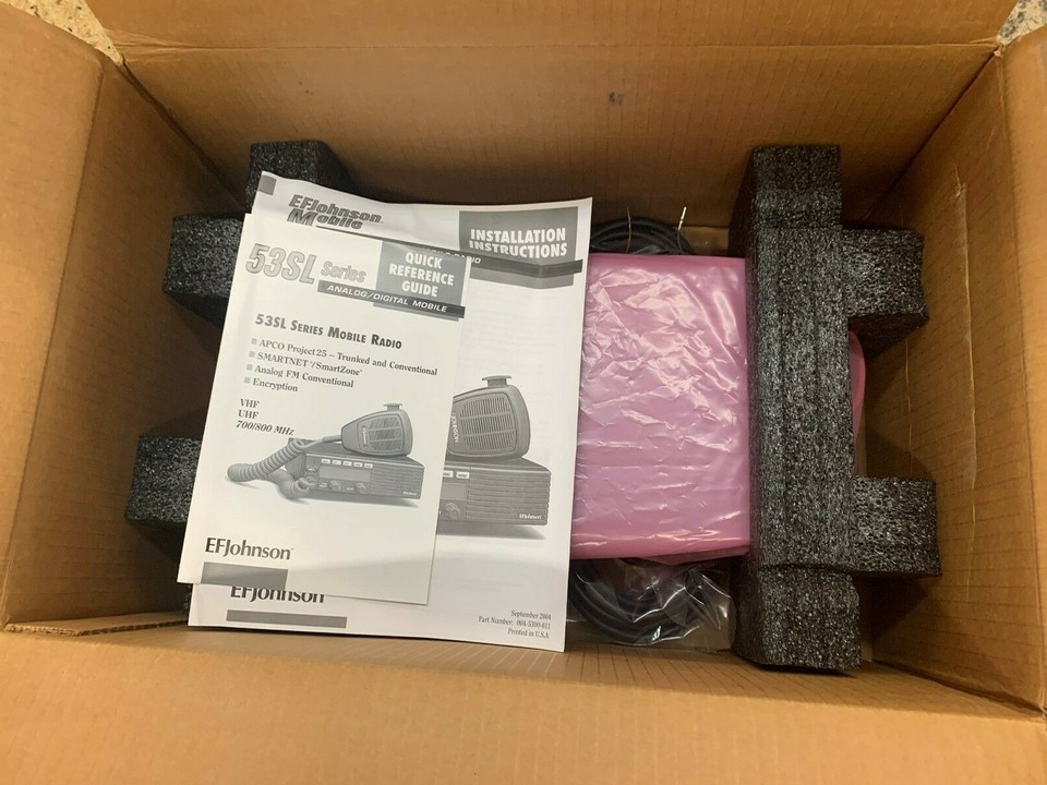 New EF Johnson VHF 53SL P25 Mobile Radio system extended trunk and ...