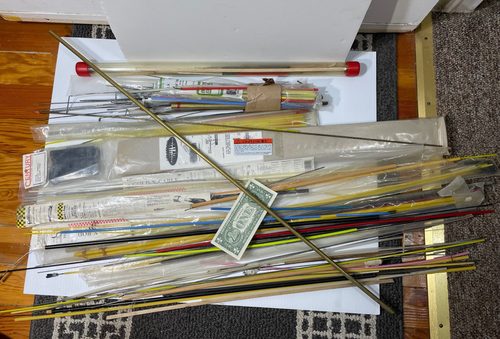 NOS Huge lot Sullivan Gold-n-rods Pushrods Vintage Balsa R/C Model ...