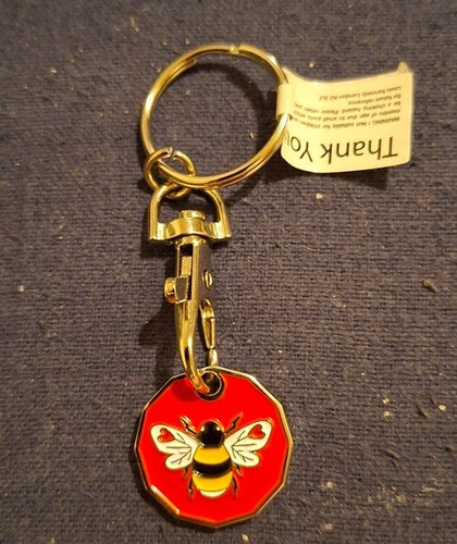Charity trolley token key ring heart foundation Bee | eBay UK