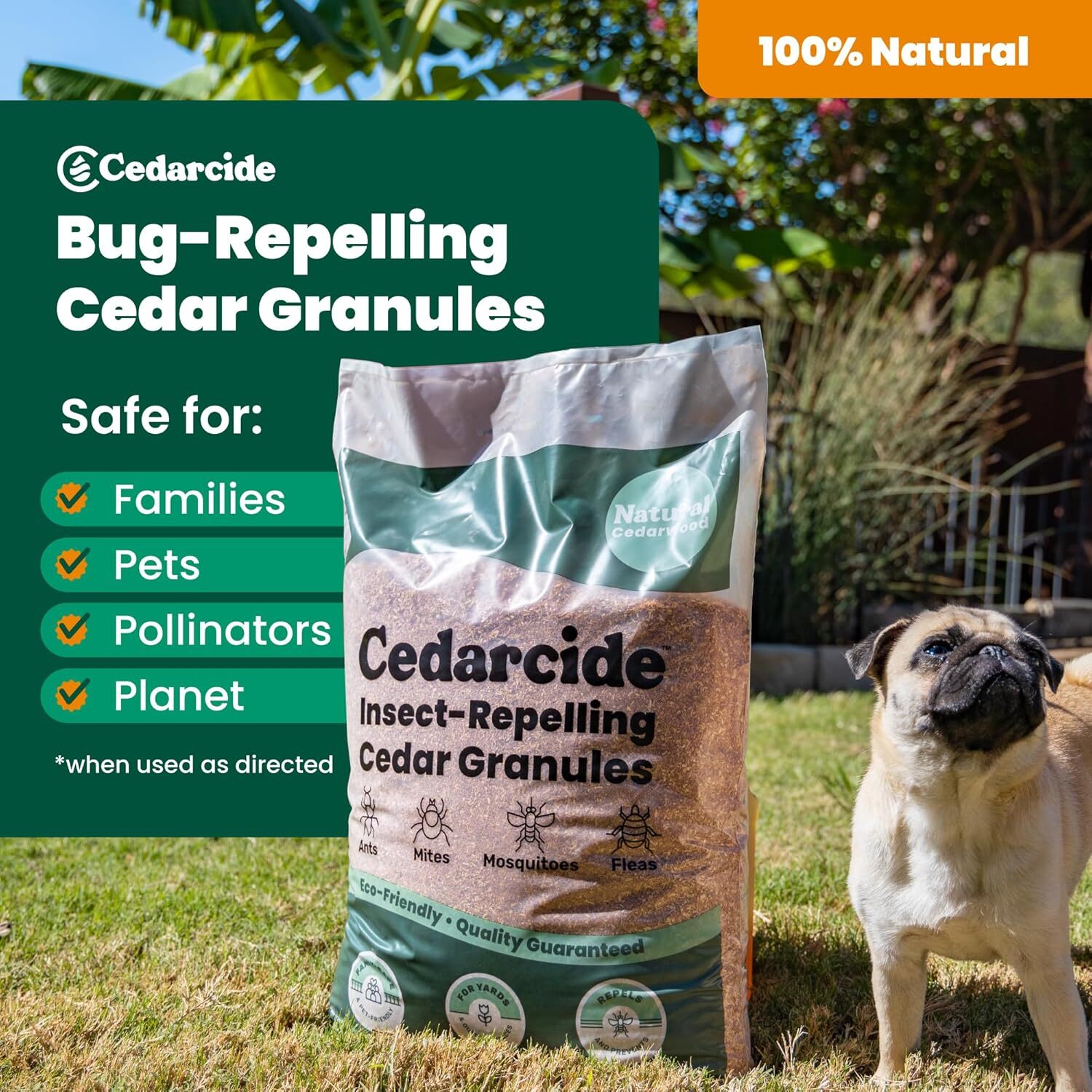 Cedarcide Lawn, Home & Garden Cedar Granules | Repels Fleas, Ticks ...