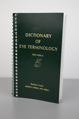 Dictionary for Eye Terminology Fifth Edtion by Barbara Cassin | eBay