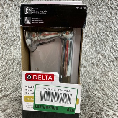 Delta Porter Toilet Paper Holder In Polished Chrome Model 78450-PC | eBay