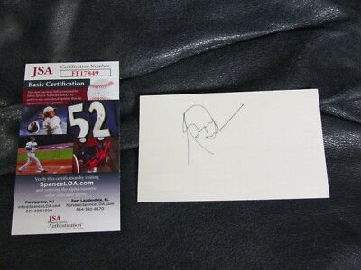 George Steinbrenner Autographed index card with COA | eBay