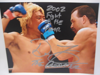 DON FRYE UFC MMA HALL OF FAMER AUTO PHOTO W/ 2 INSCRIPSIONS COA FREE ...