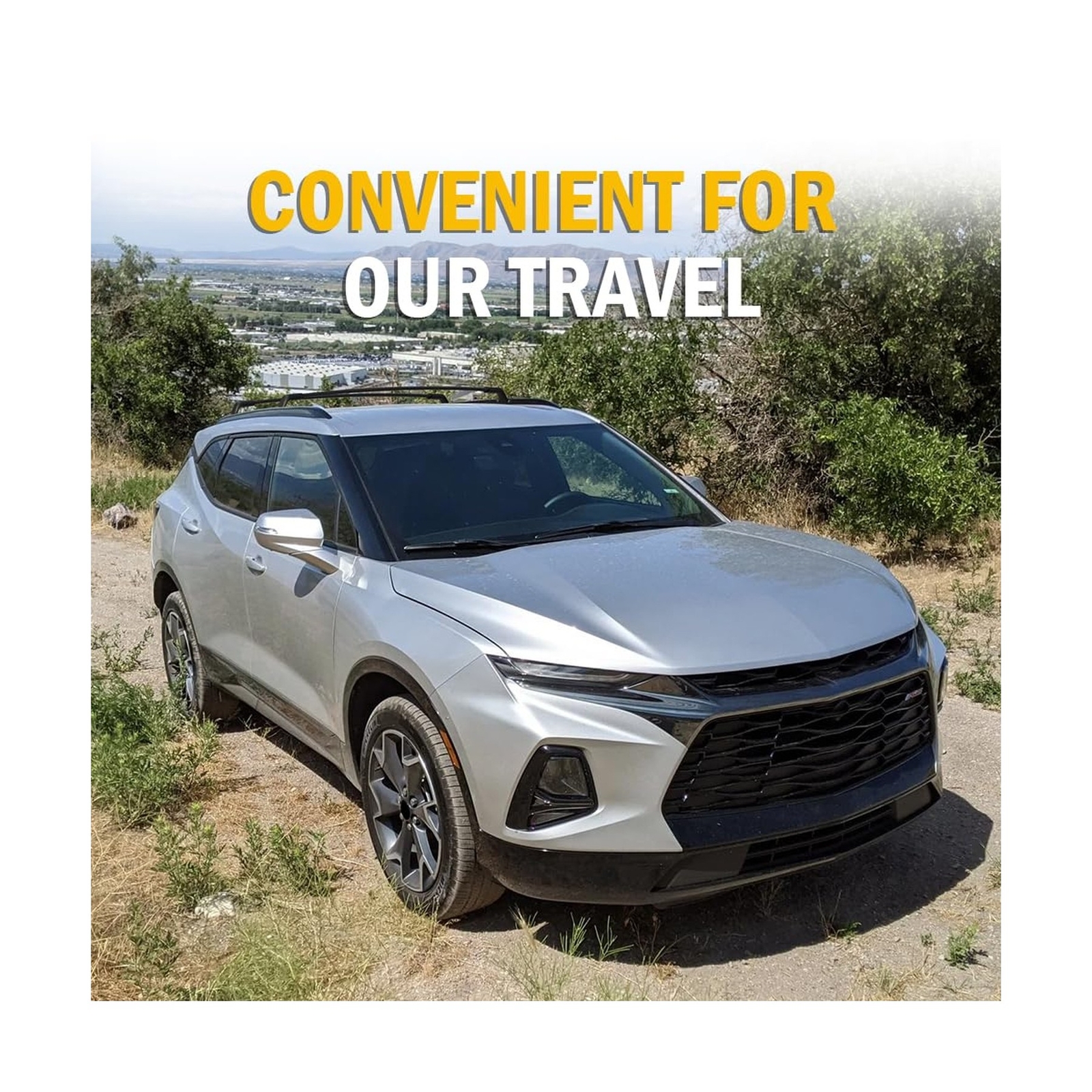220lbs Cross Bar Roof Rack Fit for Chevrolet Chevy Blazer 2019-2024 ...