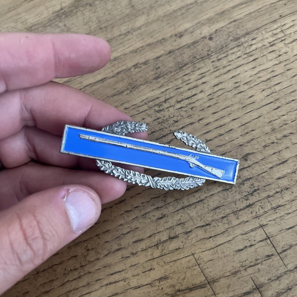 Vintage Large Shirt Pin Rifle Gun Musket Blue Enamel Sterling Silver ...