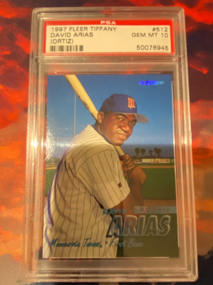 1997 Fleer Tiffany David Ortiz PSA 10 Rookie Card | eBay
