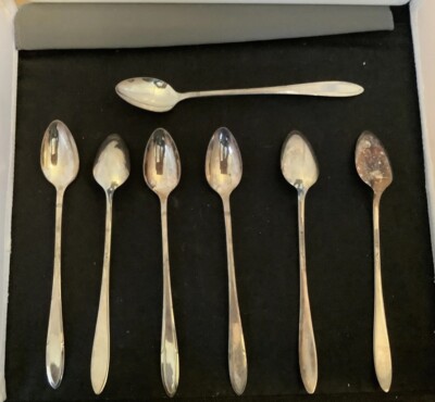 Nobility Plate Reverie Ice Tea Spoons Silver Plate 7 1/2” - Set of 7 | eBay