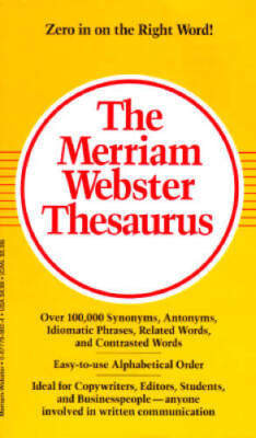 The Merriam-Webster Thesaurus - Mass Market Paperback - ACCEPTABLE ...