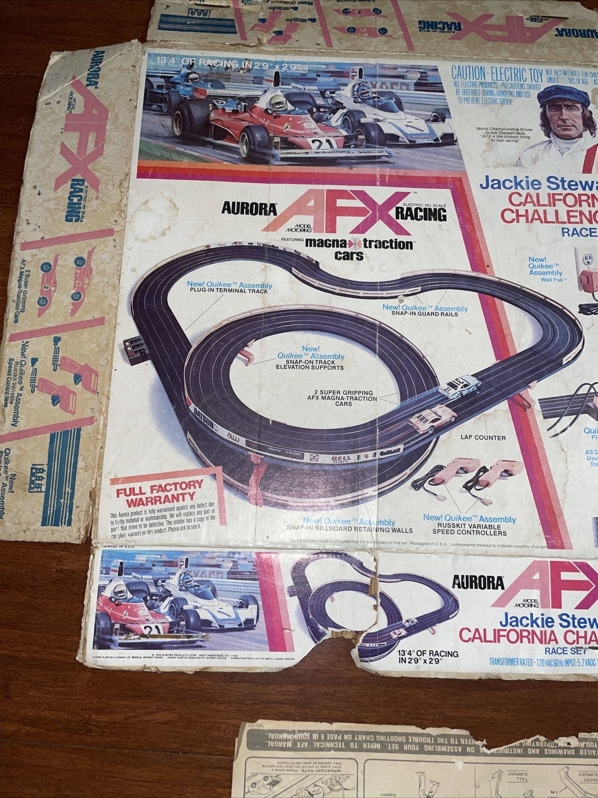 Aurora AFX Racing Jackie Stewart California Challenge Race set NO CARS ...