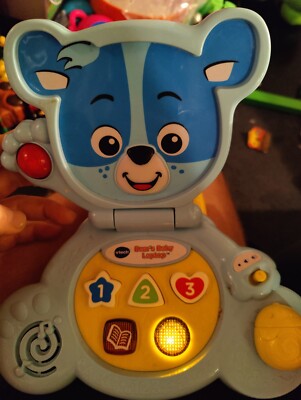VTech Bear's Baby Laptop Blue - Tested And Works! | eBay