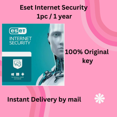#eset internet security 1 year activation key | eBay