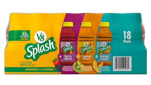 V8 Splash Variety Pack Juice (pack of 18) 12 FL Oz 216 Fluid Ounce for ...