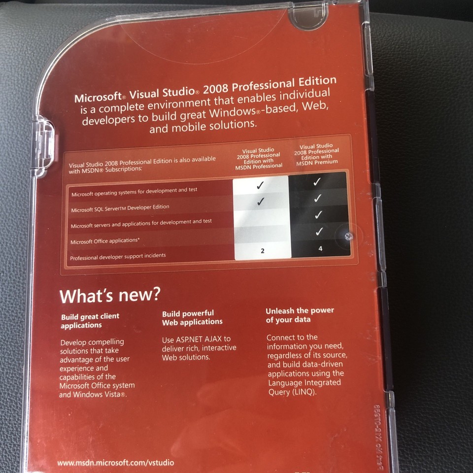 Microsoft Visual Studio 2008 Professional Full Version with UPGRADE ...