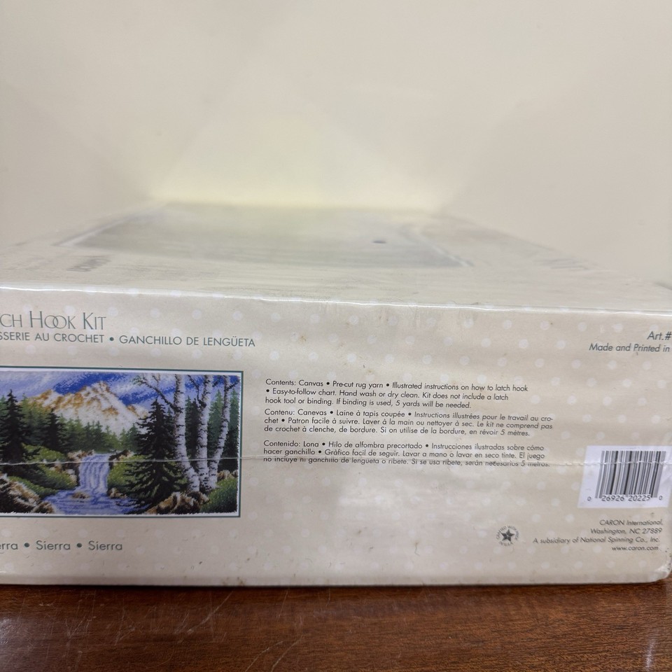 Vintage Wonderart Classics Sierra Mountain Scene Latch Hook Kit 30” x ...