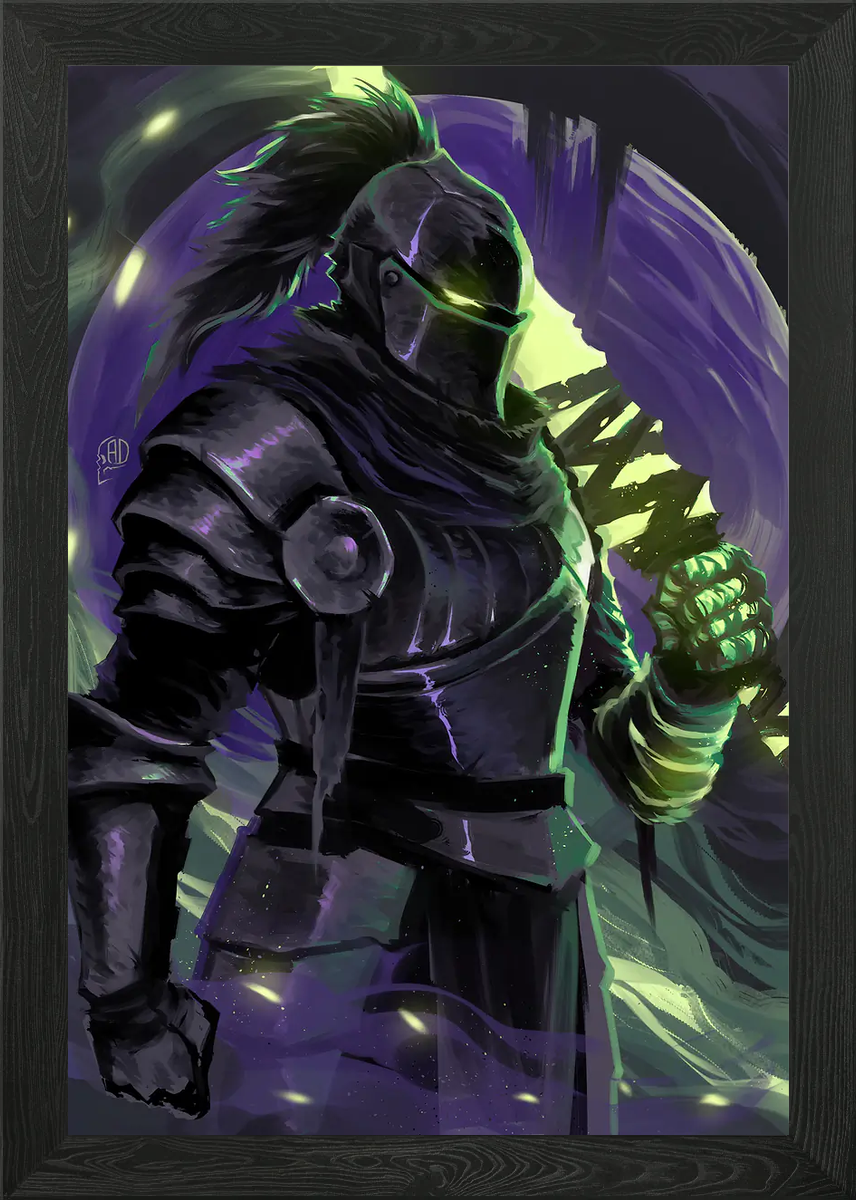 Corrupted Knight Framed Wall Art Poster Canvas Print Picture | eBay UK