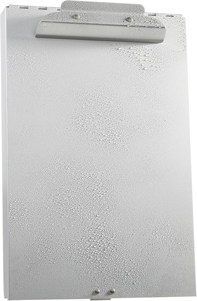 METAL CLIPBOARD CASE PAPER STORAGE Aluminum Box Form Holder Self ...
