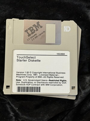 IBM Touch Select Starter Diskette Ver 1.0 3.5 Media | eBay