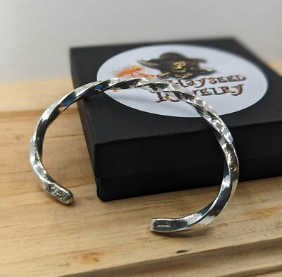 1 oz silver .999 Hand crafted Bracelet " Wrist Stacker '' Medium Twist ...