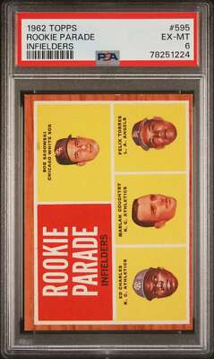1964 Topps #595 Sadowski / Coughtry / Torres PSA 6 RC SP Parade ...