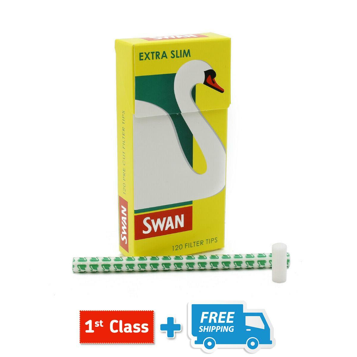 SWAN EXTRA SLIM PRE CUT CIGARETTE FILTER TIPS PACK OF 1 5 10 20 x 120 ...