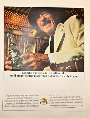 CANADIAN DRY - Quinine - Bitter Pill To Take - 1964 Vintage Print Ad | eBay