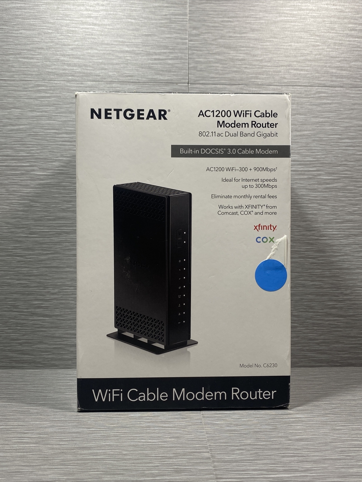Netgear AC1200 WiFi Cable Modem Router (C6230) 802.11 AC Dual Band ...