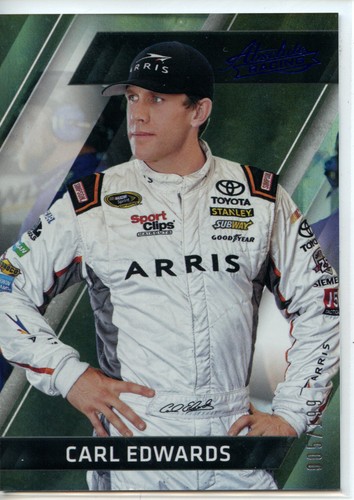 2017 Panini Absolute - Carl Edwards #11 Spectrum Blue /199 for sale ...