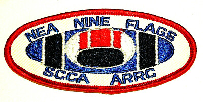 1970-80s SCCA ARRC NEA Nine Flags Sports Car Club Racing Patch New NOS ...