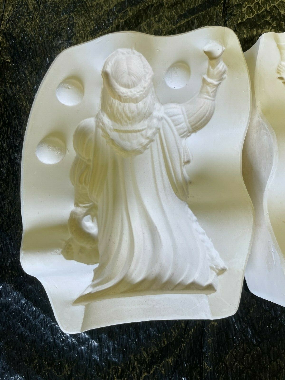 VINTAGE KIMPLE CERAMIC MOLD #1800 OLD WORLD ENGLISH SANTA | eBay