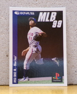AUCTION - 550 BASEBALL CARD PLAYSTATION MLB 99 JOSE CRUZ, JR. TORONTO ...