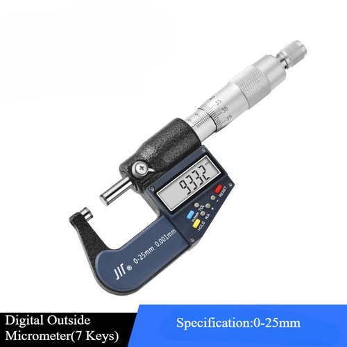 Digital Micrometer 0-100mm Electronic Outside Micrometers Chrome Plated ...