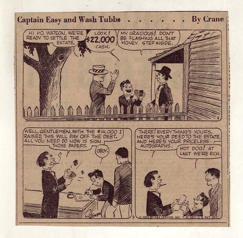 Captain Easy & Wash Tubbs by Roy Crane, 25 large comic strips Complete ...