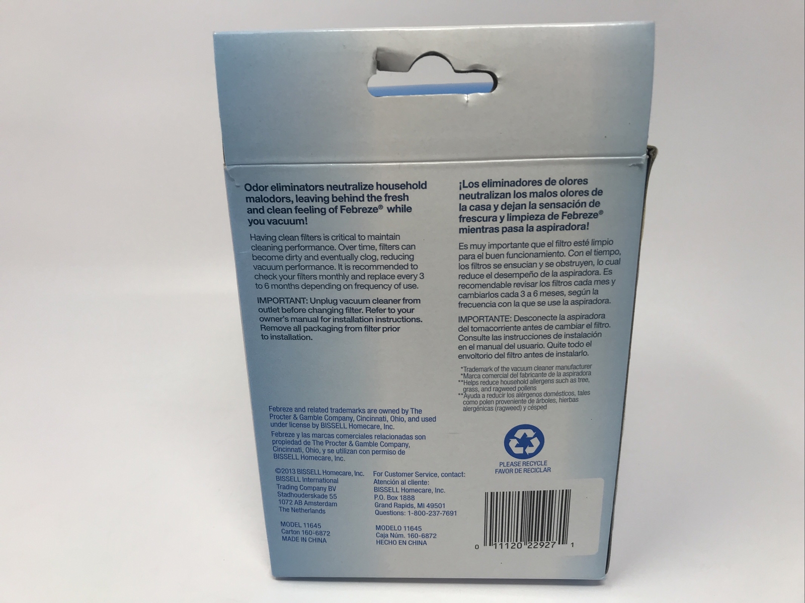 DCF-21 EUREKA FEBREZE VACUUM FILTER SPRING RENEWAL AS1000 AS1040 3270 ...