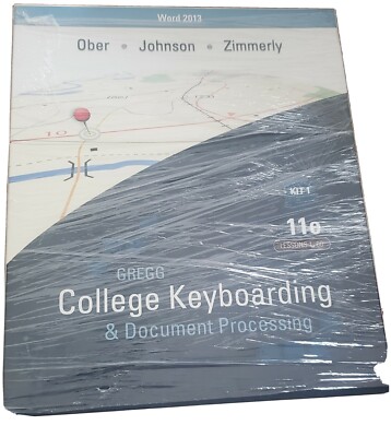 Gregg College Keyboarding & Document Processing Kit1 Lessons- 1-60 | eBay