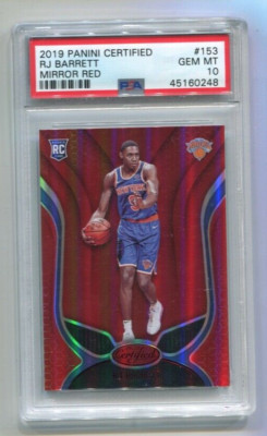 2019 Panini Certified - RJ BARRETT - Mirror Red Rookie #153 - KNICKS ...