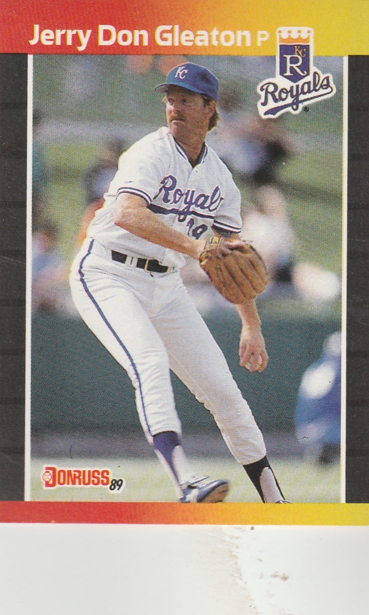 FREE SHIPPING-MINT-1989 Donruss #444 JERRY DON GLEATON Kansas City ...