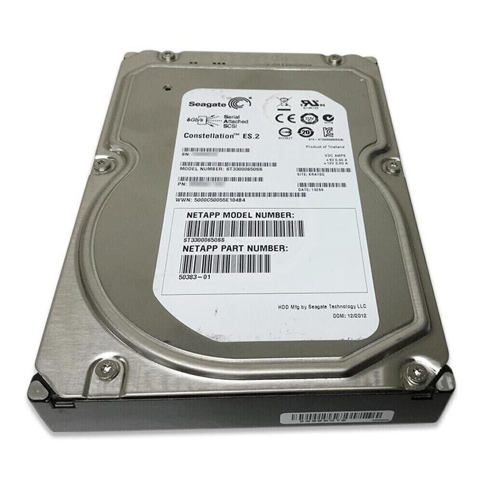 Seagate Constellation 3TB SAS Server Hard Drive ST33000650SS 7.2K RPM ...